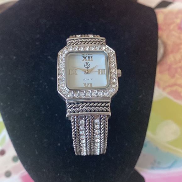 Accessories | Vintage Premier Designs Watch Hinged Cuff Band ...